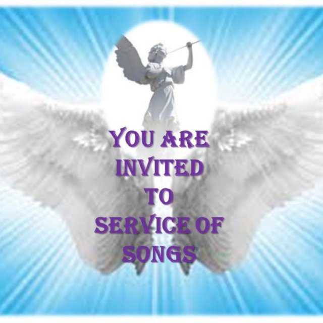 SERVICE OF SONGS invitation samples-FR85F